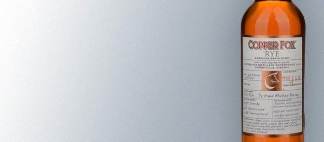 Copper Fox Original Rye Whiskey