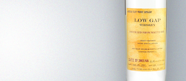 Low Gap Clear Rye Whiskey