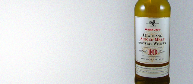 Trader Joe's 10 Year Highland Single Malt Scotch Whisky