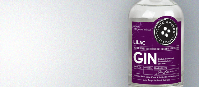 Black Button Lilac Gin
