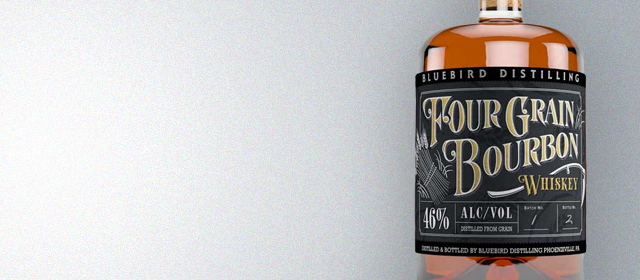 Bluebird Distilling Four Grain Bourbon Whiskey